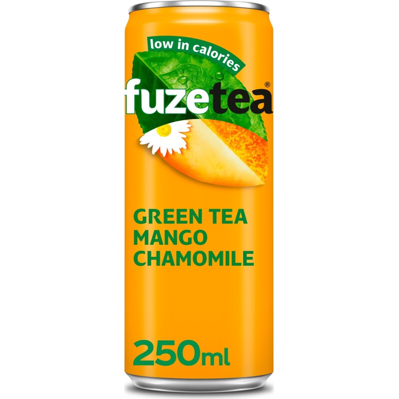 Fuze Tea green tea mango chamomile 330 ml blik | SiSLuncherij